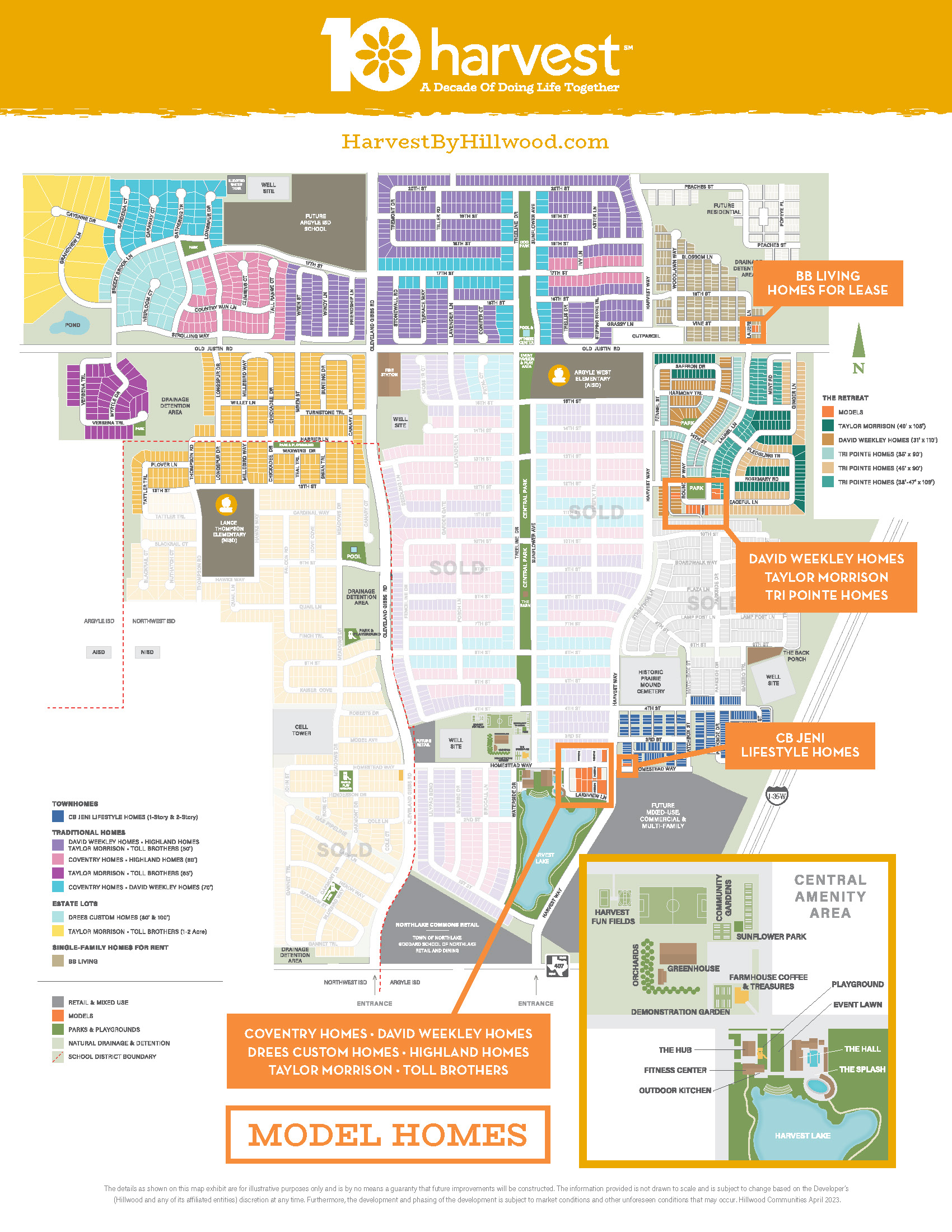 Tour Model Homes at Harvest in Argyle/Northlake, TX